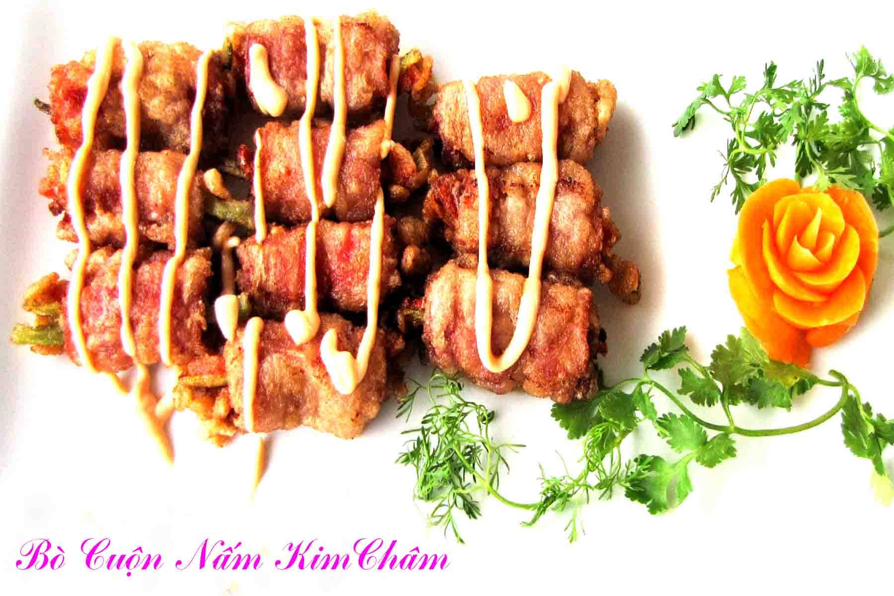 bo cuon nam kim cham – Nhà hàng Thủy tạ Đầm Sen